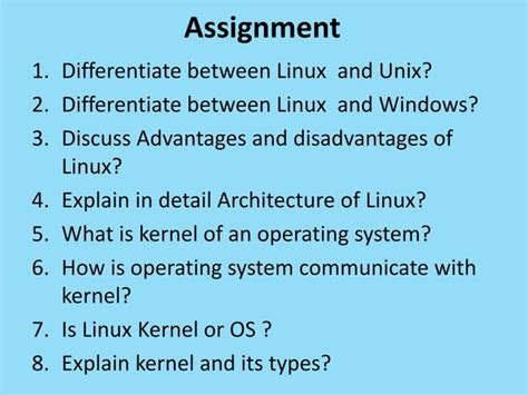 Architecture Of Linux Ppt Architecture Of Linux Ppt