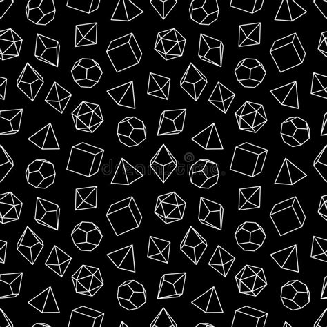 Seamless Pattern Of Dice For Board Games Stock Illustration