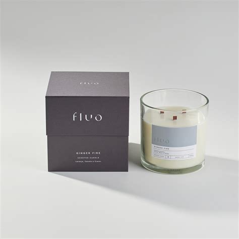 Vela Aromática Ginger Fire 2500g Fluo 360h De Sofisticação E Bem Estar