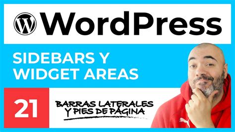 Sidebars Widgets Y Widget Areas Curso De Wordpress 21 Tutorial En