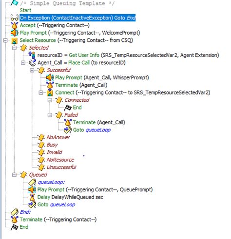 best practice onexception step in uccx script cisco