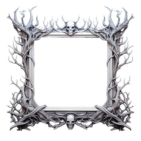Premium Photo Skull Frame Skeleton Head Frame Background