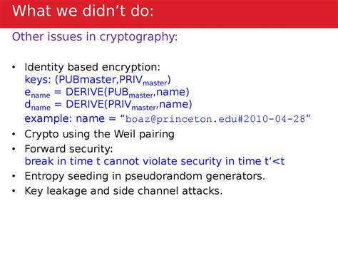 Course Summary COS Crptography Spring Boaz Barak Ppt Download