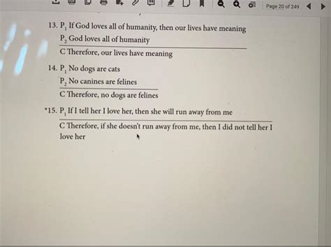 Solved For The Following Arguments Determine Whether They
