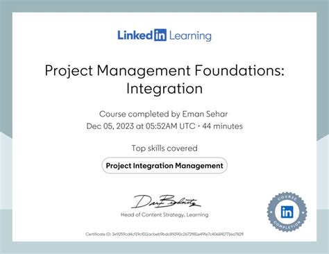 eman sehar on linkedin certificate of completion