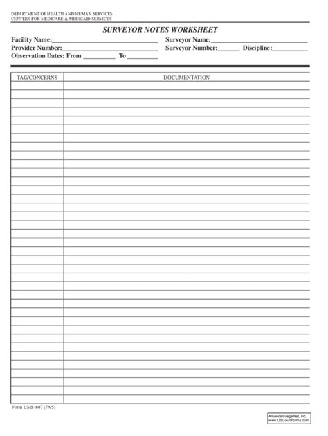 Fillable Online Surveyor Notes Worksheet Fax Email Print Pdffiller
