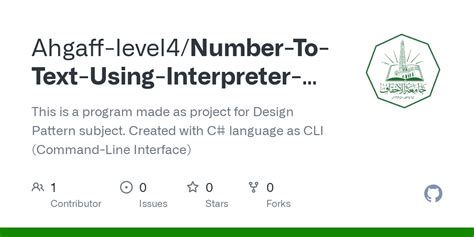 github ahgaff level4 number to text using interpreter design pattern