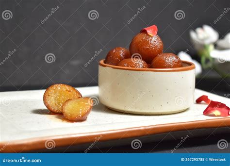 A Closeup Selective Focus Picture Of Jamoon Or Jamun It Is An Indian Sweet Dessert Delicacy