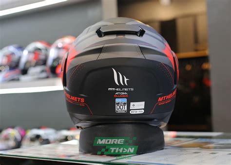 หมวกกันน็อคยกคาง Mt Atom Sv Blumer Matt Red Morethanbikeshop