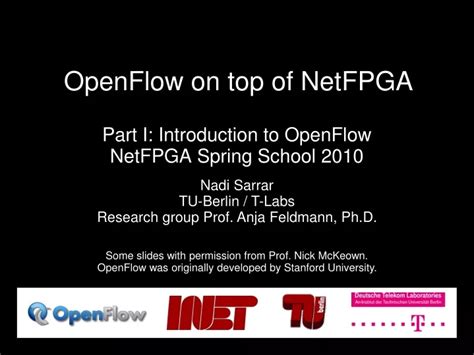 Ppt Openflow On Top Of Netfpga Powerpoint Presentation Free Download Id9514872