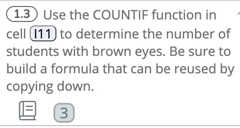 Solved Use The COUNTIF Function In Cell To Chegg