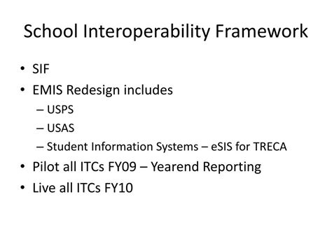 Ppt School Interoperability Framework Powerpoint Presentation Free Download Id6389193