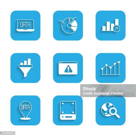 set browser with exclamation mark server search globe pie chart