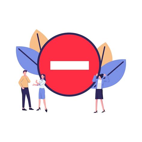 Premium Vector Problem At Work Metaphore Flat Style Illustration