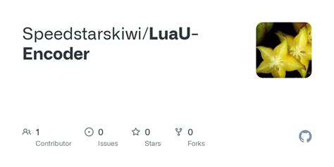Github Speedstarskiwiluau Encoder