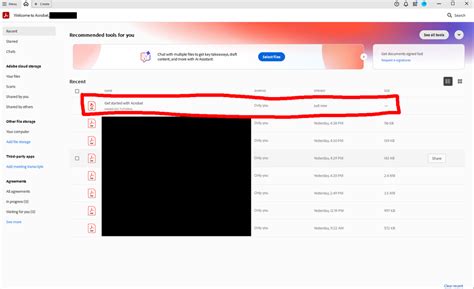 solved re can t get rid of get started with acrobat pdf adobe