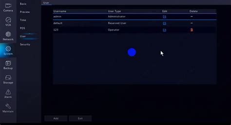 Unv Recorder How To Add A User For Uniview Recorders Local Gui