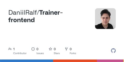 github daniilralf trainer frontend