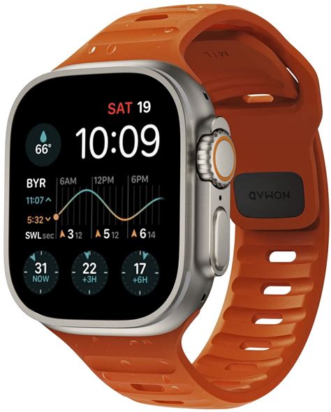 Каишка Nomad Sport Apple Watch 1 8 Ultra Se M L оранжева Ozone Bg