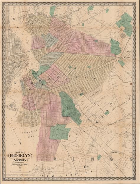 Map Of Brooklyn And Vicinity Geographicus Rare Antique Maps