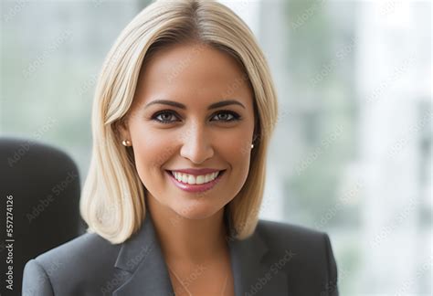 Woman Girl Ceo Blond Business Confident Interior Style Modern