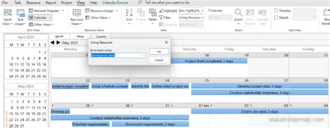 Print A Calendar Of Tasks For Each Member Of Your Team Using Microsoft Project