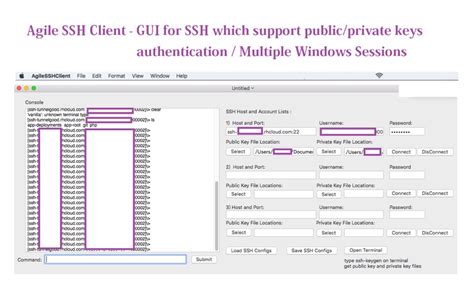 Agile Ssh Client Gui For Ssh Which Support Publicprivate Keys