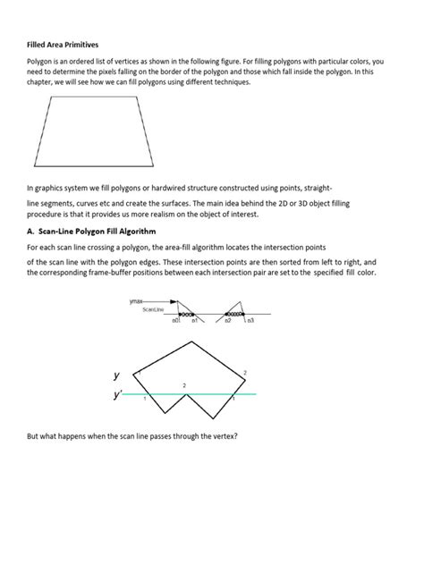 Filled Area Primitives Pdf Polygon Vertex Geometry