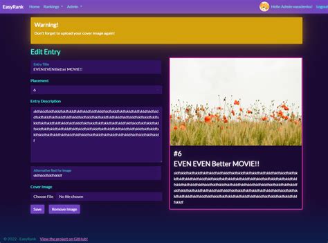 GitHub Vassdeniss EasyRank Web App