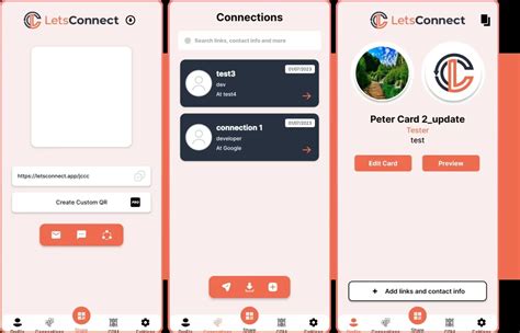 Lets Connect Custom Web And Mobile App
