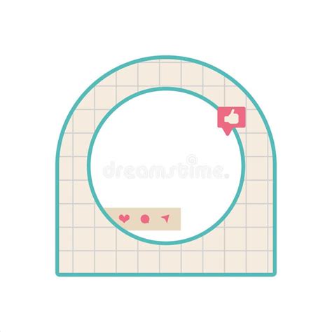 Social Media Frame Design Stock Vector Illustration Of Design 263514556