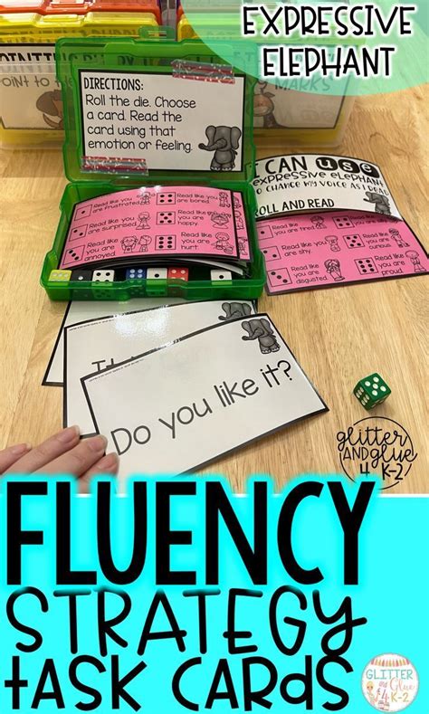 Reading With Expression Fluency Task Cards With Expressive Elephant