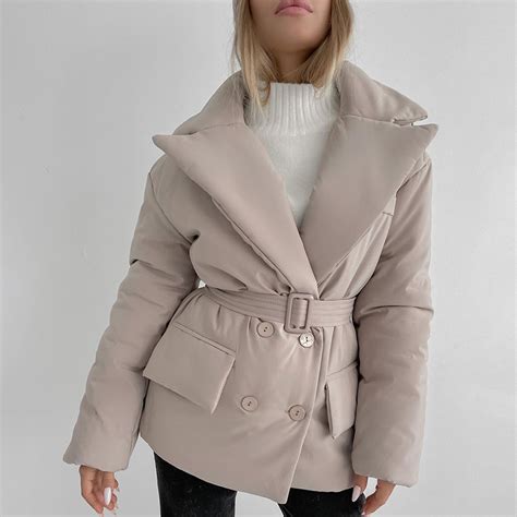 Malina Eenvoudige Zakken Parka Vrouwen Mode Double Grandado