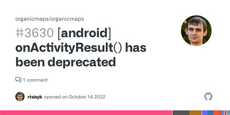[android] onactivityresult has been deprecated · issue 3630