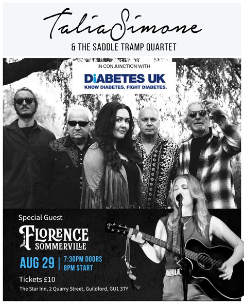 Talia Simone And The Saddletramp Quartet In Conjunction With Diabetes
