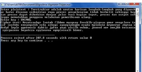 IMPLEMENTASI ENKRIPSI PESAN TEXT MENGGUNAKAN ALGORITMA VIGÉNERE CHIPER STUDI KASUS PEMOGRAMAN