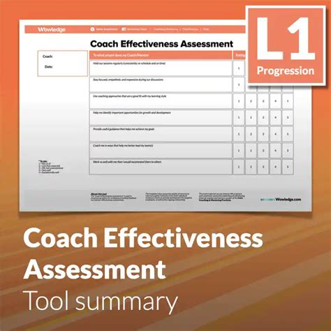 Coach Effectiveness Assessment Tool For Coaching And Mentoring