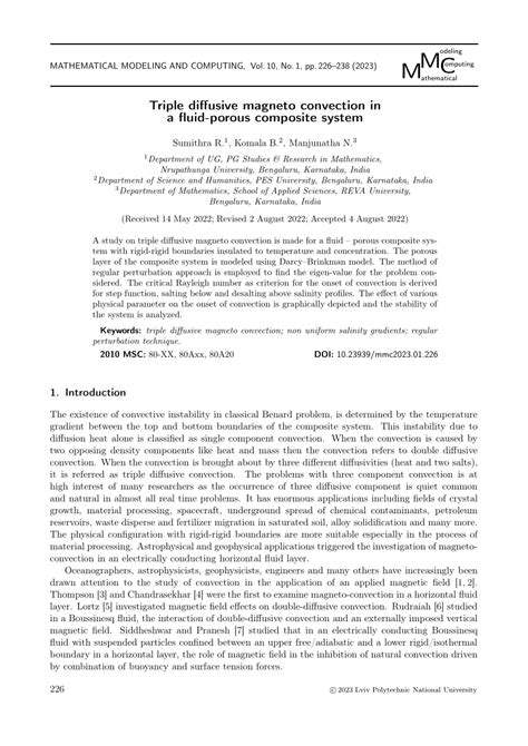 Pdf Triple Diffusive Magneto Convection In A Fluid Porous Composite System