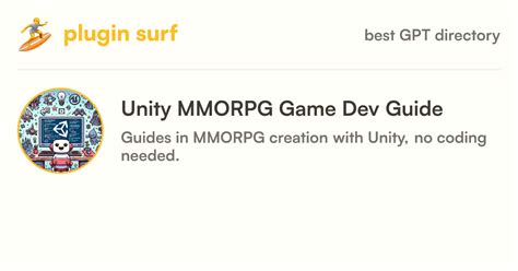 Unity Mmorpg Game Dev Guide Gpt Information Latest Updates And