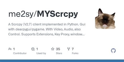 Github Me Sy Myscrcpy A Scrcpy V Client Implemented In Python Gui With Dearpygui Pygame