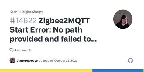 Zigbee2mqtt Start Error No Path Provided And Failed To Auto Detect Pat
