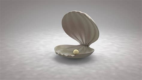 Clamshell With A Pearl 3d Model By Pinnaclecgarts