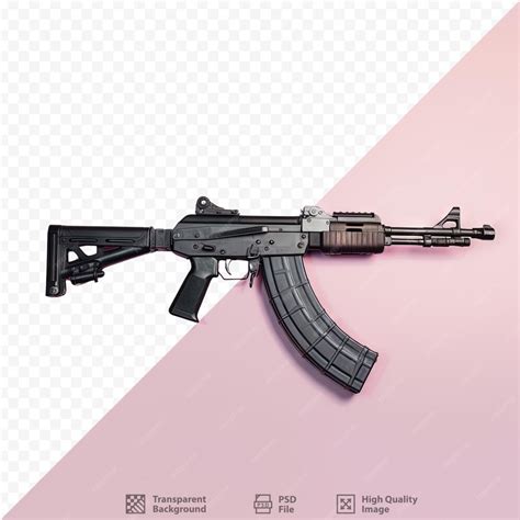 Premium Psd Contemporary Ak 74m Rifle With Underslung Grenade