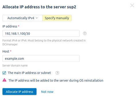 Assigning IP Addresses