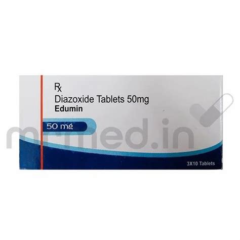 Diazoxide 25mg And 50mg Tablets Packaging Size 1x10 At Rs 1428 Box In Surat