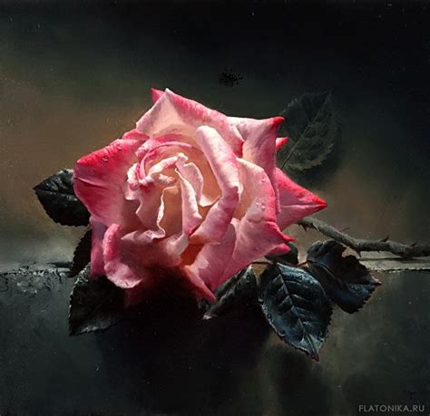 Подборка красивых рисунков с цветами маслом | FLATONIKA | Rose painting ...