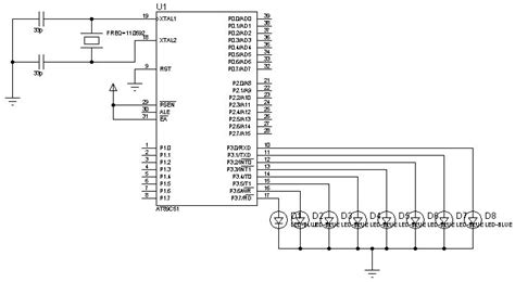 Microcontrollers 8051 Led Toggling Using Timer Generated Delay