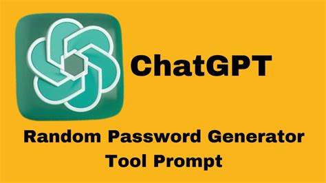 ChatGPT Random Password Generator Tool Prompt