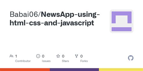 NewsApp Using Html Css And Javascript Index Html At Main Babai06