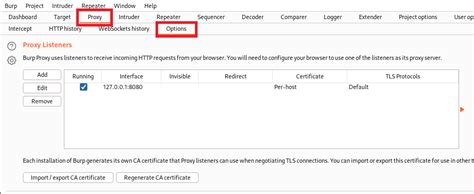 configure burpsuite proxy for web application cyberwiki